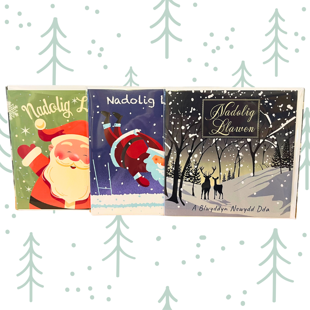 Welsh Christmas Cards - Pack of 3 – Cadwyn Cyf