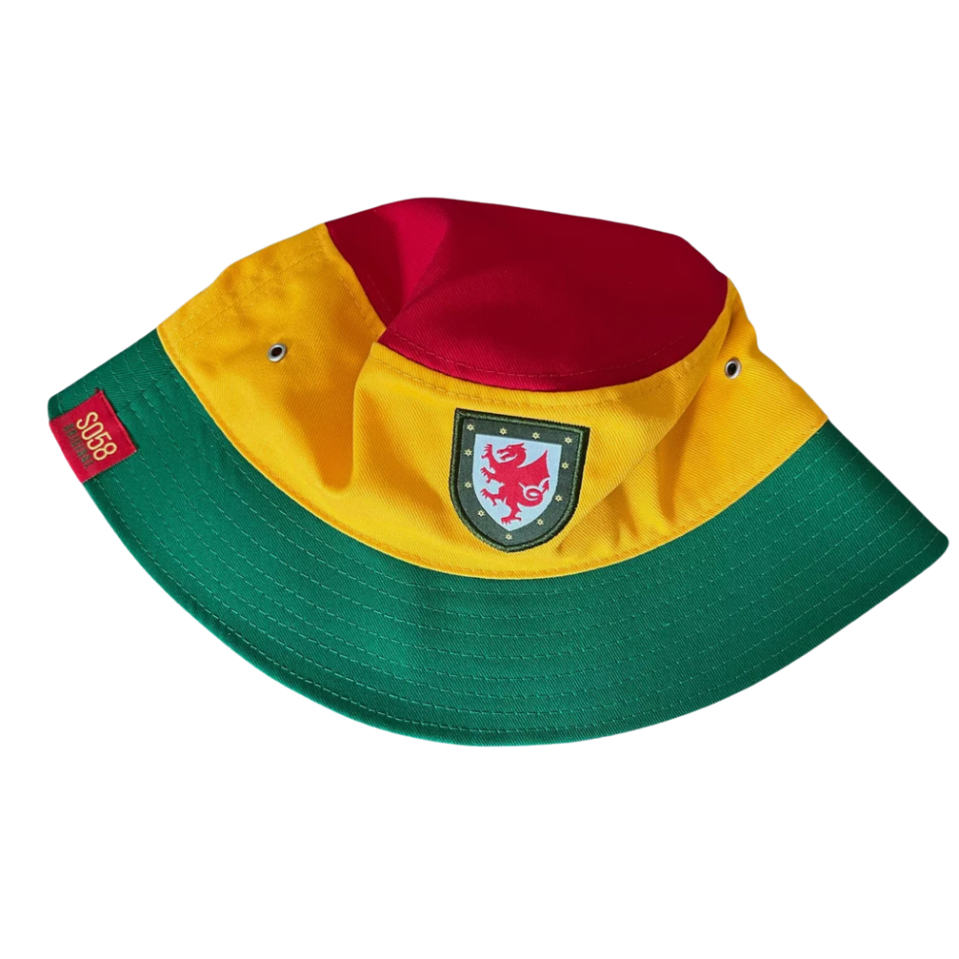 SO58 Cymru Red, Yellow and Green Bucket Hat – Cadwyn Cyf