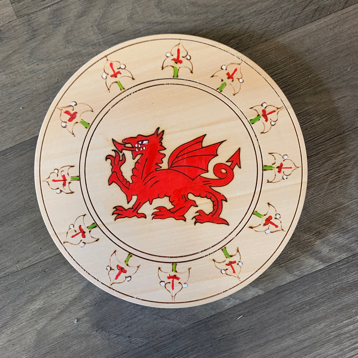 Large Welsh Dragon Plate – Cadwyn Cyf