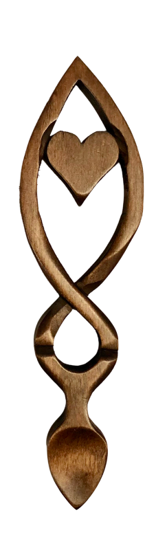 Infinite Love Spoon - Welsh Love Spoon 050 – Cadwyn Cyf