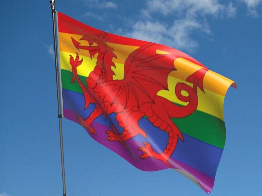 Wales Pride Rainbow Flag 5' x 3' - Welsh Flags – Cadwyn Cyf