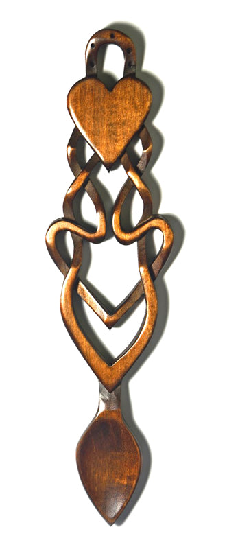Traditional Celtic Lovespoon - Welsh Love Spoon 001 – Cadwyn Cyf