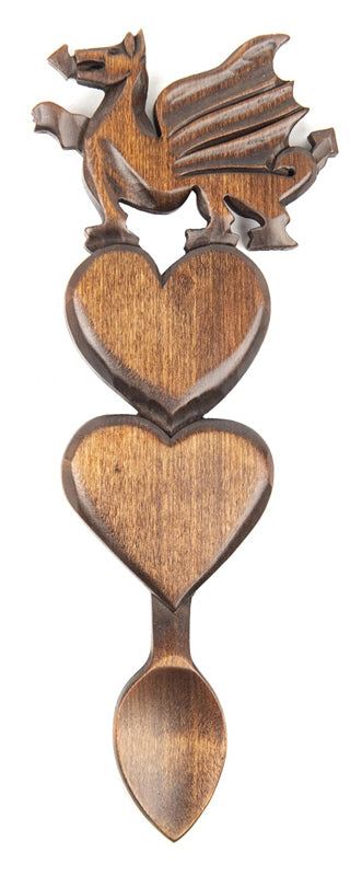 Welsh Dragon Spoon - Welsh Love Spoon 003 – Cadwyn Cyf