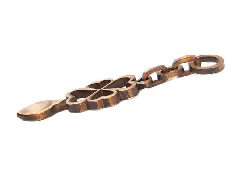 Four-leaf clover Celtic Lovespoon - Welsh Love Spoon 041 – Cadwyn Cyf