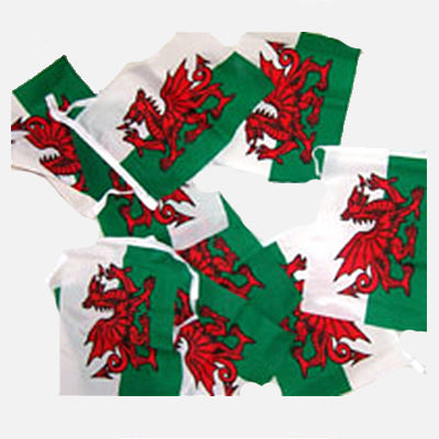 Red Dragon Bunting - Welsh Flags – Cadwyn Cyf